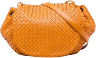 Bottega Veneta Pre-owned Cuir sacs-ports-paule - Femme - Pre-owned - Orange - Taille: ONE Size