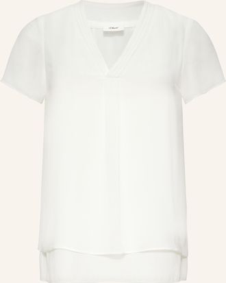 s.Oliver Black Label S.Oliver Black Label Blusenshirt weiss