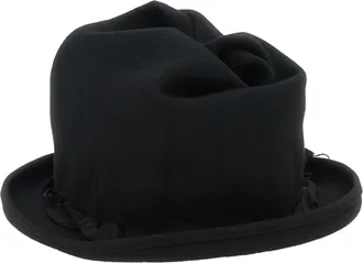 Yohji Yamamoto Mens Black Wool Fedora Accessory