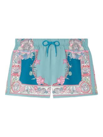 Versace short Coral Theatre - Bleu