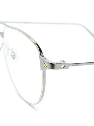 Cartier Santos de Cartier sunglasses - M&eacute;tallis&eacute;