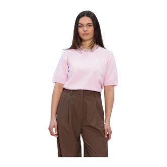 Notre-V Nv-Herma Top - - Knitwear - Damen - Rosa - M