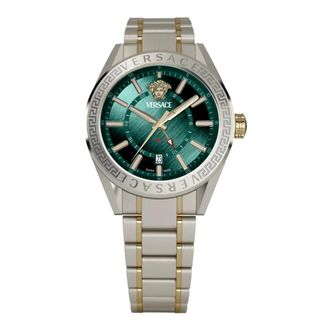 Versace Uhr mit GMT-Funktion - - Accessories - Herren - Gr&uuml;n - ONE SIZE