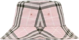 Burberry A:MH Canvas Check Bucket Hat - Pink