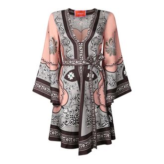 La DoubleJ Femme, Robes, Multicolore, Taille: 38 FR Robe Rose en Soie &Eacute;l&eacute;gante V&ecirc;tement dOccasion