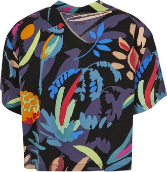 Urban Classics T-Shirt Urban Classics Damen Ladies Resort Shirt (1-tlg)