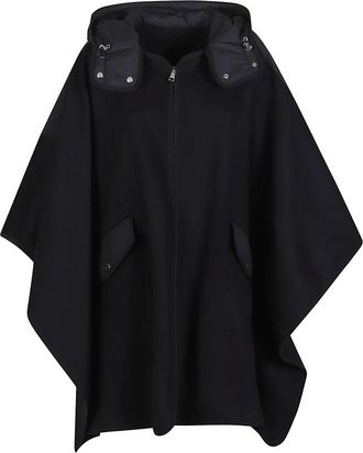 Moncler Femme, Vestes, Noir, Taille: ONE Size Cape &agrave; Capuche