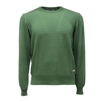 Roy Rogers Crew Neck Cotton Fin.12 Sweater - - Knitwear - Herren - Gr&uuml;n - 2XL