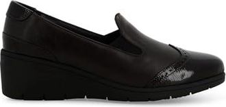 Melluso Mocassin Confortable pour Femme en Cuir Souple Marron et Cuir Verni k91615z 42