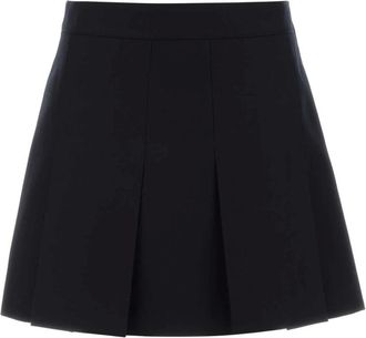 A.P.C. A.p.c., Femme, Jupes, Bleu, Taille: 40 FR Pleated Skirt