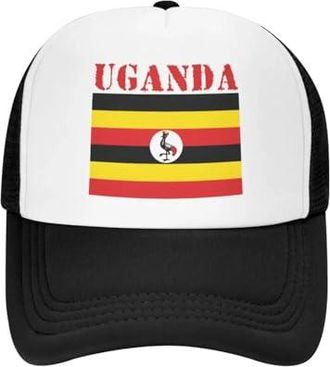 Generic Casquette Trucker personnalis&eacute;e Drapeau de lOuganda pour Hommes et Femmes Ajustable Casquette Baseball Adulte Papa activit&eacute;s Plein air Cadeaux Les Spo