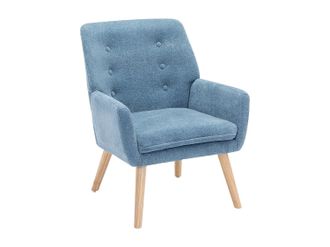Vente-Unique Sessel - Stoff - Blau - SERINO