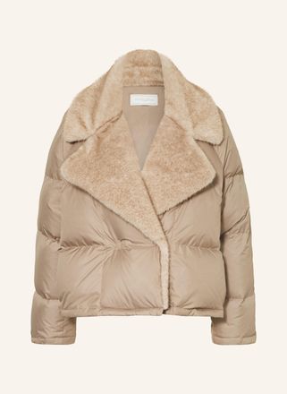 Antonelli Antonelli Firenze Daunenjacke Fico Mit Kunstfell beige