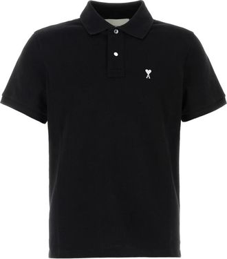 Ami Homme, Tops, Noir, Taille: M Polo Chemises