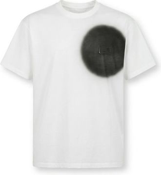 Maison Margiela Homme, Tops, Blanc, Taille: L Spray Print T-shirt