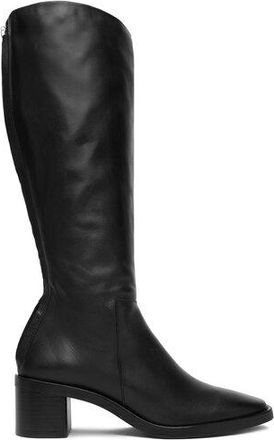Calvin Klein Stiefel Block Heel Knee Boot Lth HW0HW02812 Schwarz