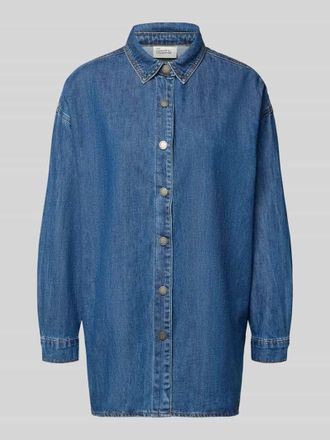 MY ESSENTIAL WARDROBE Oversized Jeansbluse mit &uuml;berschnittenen Schultern Modell Hilma