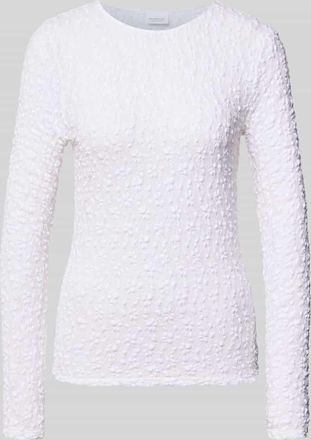 Rich & Royal Slim Fit Longsleeve mit floralem Allover-Detail