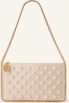 Stella McCartney Schultertasche Falabella Mit Schmuckperlen weiss