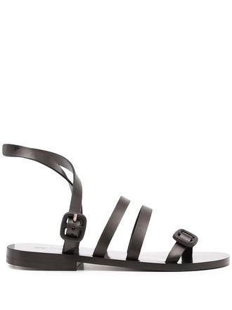 Ports 1961 sandales en cuir &agrave; brides - Noir