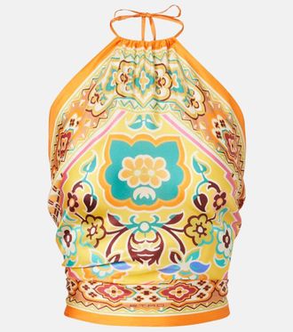 Etro Bedrucktes Top aus Seide