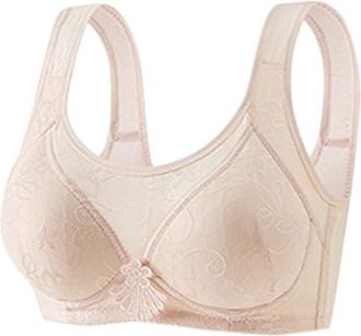 Generic Sous-v&ecirc;tements minces sans lacets confortables respirants grande taille boucle femme soutien-gorge col en V soutien-gorge sans fil soutien-gorge sans 