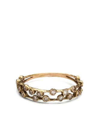 Isamu Noguchi 14kt yellow gold Rosée diamond ring - Or
