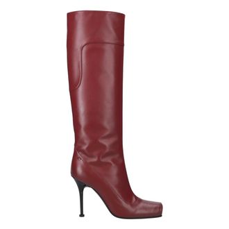Premiata Bottes &agrave; talon bout carr&eacute; - Femme - Chaussures - Rouge - Taille: 37 EU