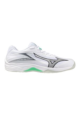 Mizuno Herren Thunder Blade Z Volleyball-Schuhe, White/Black/Frozen Emerald, 42.5