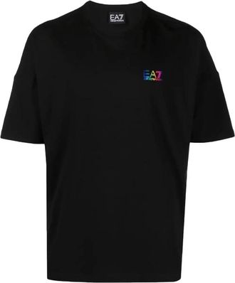 Emporio Armani Schwarzes Kurzarm-T-Shirt 3Rpt12Pjlbz1200 - - Tops - Herren - Schwarzk - 2XL