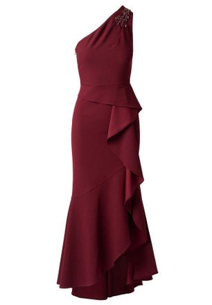 Adrianna Papell Abendkleid Beaded Knit Crepe Gown Tailliert, figurbetont, elegant