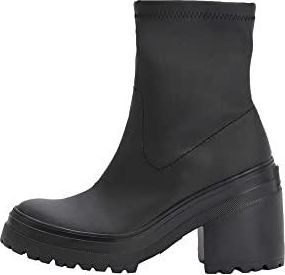 Tommy Hilfiger Tommy Jeans Bottes &agrave; talons mi-hautes pour femme, Black, 37 EU