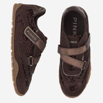 Pinko Womens Sneakers Yulia 03 Brown Upper: Leather Trainers