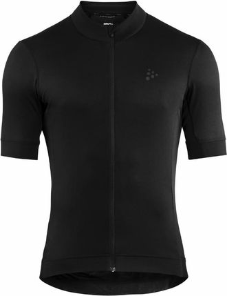Craft CORE Essence Jersey Tight Fit M Herren Radtrikot - Schwarz - XXL - Funktionelles Kurzarmtrikot mit Rückentaschen und Reißverschluss