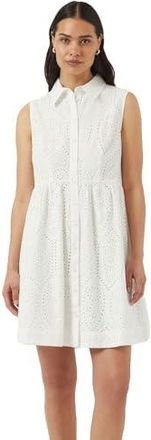 Vero Moda Yasholi Shirt Dress Holi SL Noos Robe à Manches Courtes, Star White, XXL Femmes