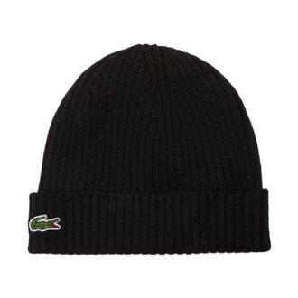 Lacoste Klassische Strickm&uuml;tze - - Accessories - unisex - Schwarzk - ONE SIZE