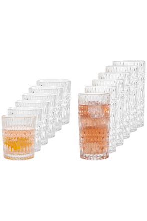 Nachtmann Gl&auml;serset Nachtmann, Transparent, Glas, 12-teilig, Made in Germany, Essen & Trinken, Gl&auml;ser, Gl&auml;ser-Sets