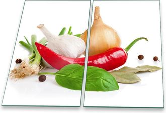 Decorwelt | Herdabdeckplatten 2x30x52 cm Ceranfeldabdeckung 2-Teilig Universal Elektroherd Induktion für Kochplatten Herdschutz Deko Schneidebrett Sicherheitsgl