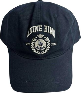 Anine Bing Femme, Accessoires, Bleu, Taille: ONE Size Jeremy Baseball Cap