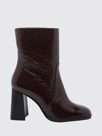 Stuart Weitzman Vera Lackleder-Stiefeletten mit hohem Blockabsatz