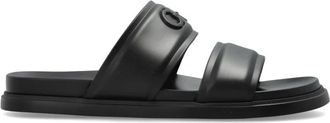 Ferragamo Homme, Chaussures, Noir, Taille: 43 EU Saint Barth Slide