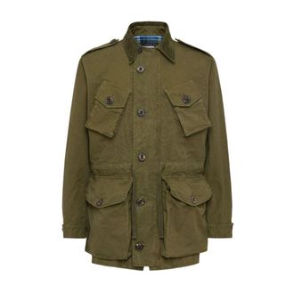 Dsquared2 Gr&uuml;ne Knopfjacke mit Taschen - - Jackets - Herren - Gr&uuml;n - M