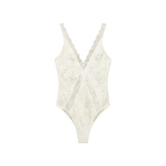 Birgitte Herskind Johannes Bodystocking - - Tops - Damen - Wei&szlig; - 2XS