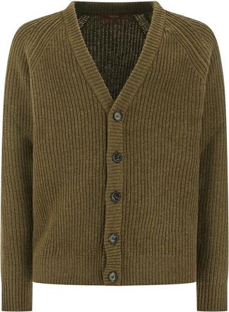 Cruna Strickjacke aus Wolle - - Knitwear - Herren - Gr&uuml;n - L