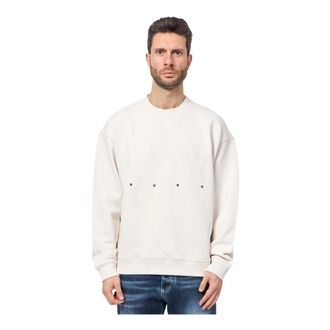 HUGO BOSS Wei&szlig;er Pullover mit Druck - - Sweatshirts & Hoodies - Herren - Wei&szlig; - 2XL