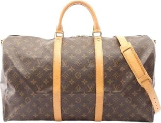 Louis Vuitton unisex, Pre-owned, Brun, Taille: ONE Size Keepall Bandouli&egrave;re 50 doccasion