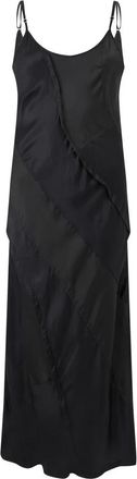 Diesel Femme, Robes, Noir, Taille: 42 FR Robe Midi Satin&eacute;e