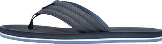Tommy Hilfiger Herren Comfort Padded Perf Beach Sandal Fm0Fm05712 Zehentrenner, Blue (Desert Sky), 44.5 EU