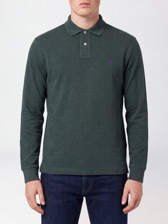Polo Ralph Lauren Lang&auml;rmeliges Slim Fit Baumwoll-Poloshirt von