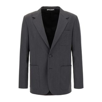 Palm Angels Monogram Blazer - - Jackets - Herren - Grau - XL
